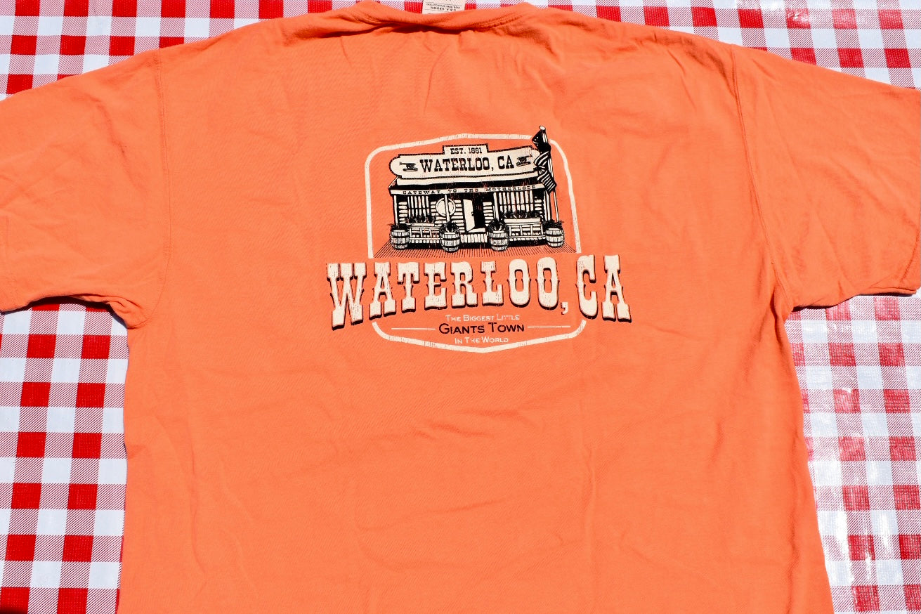 Waterloo Orange Vintage T-shirt – Waterloo BBQ Sauce